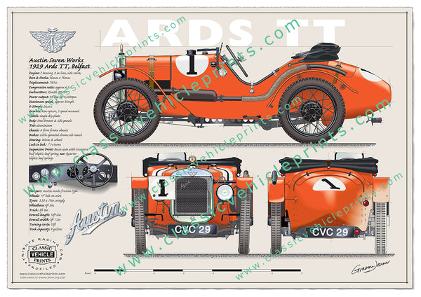 1929 Austin Seven Works TT – Classic Vehicle Prints